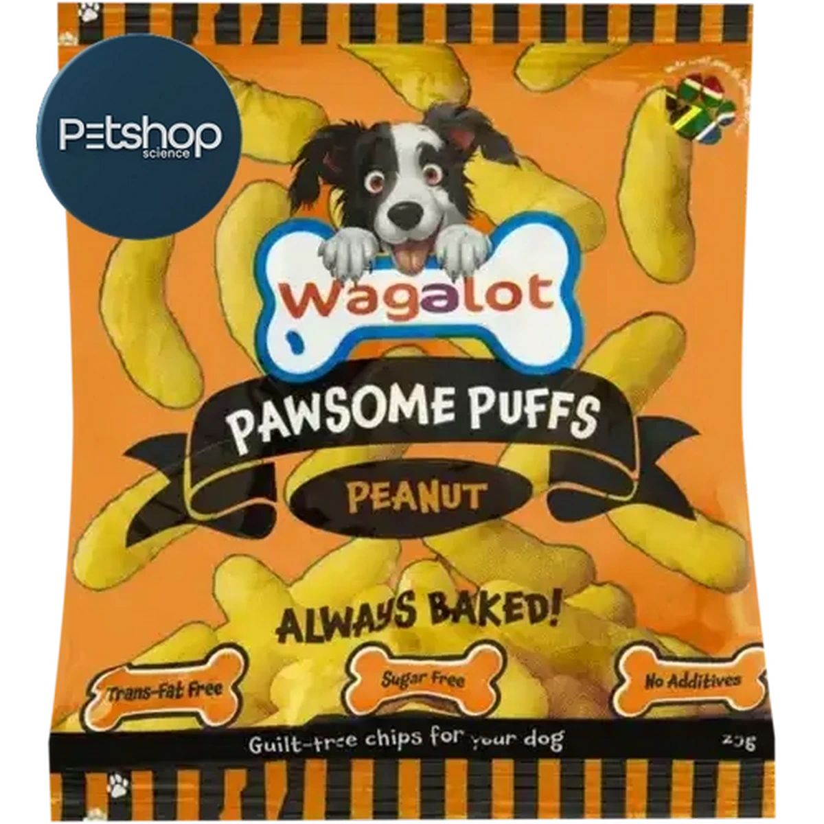 Checkers Sixty60 | Wagalot Peanut Pawsome Puffs Dog Chips 25g