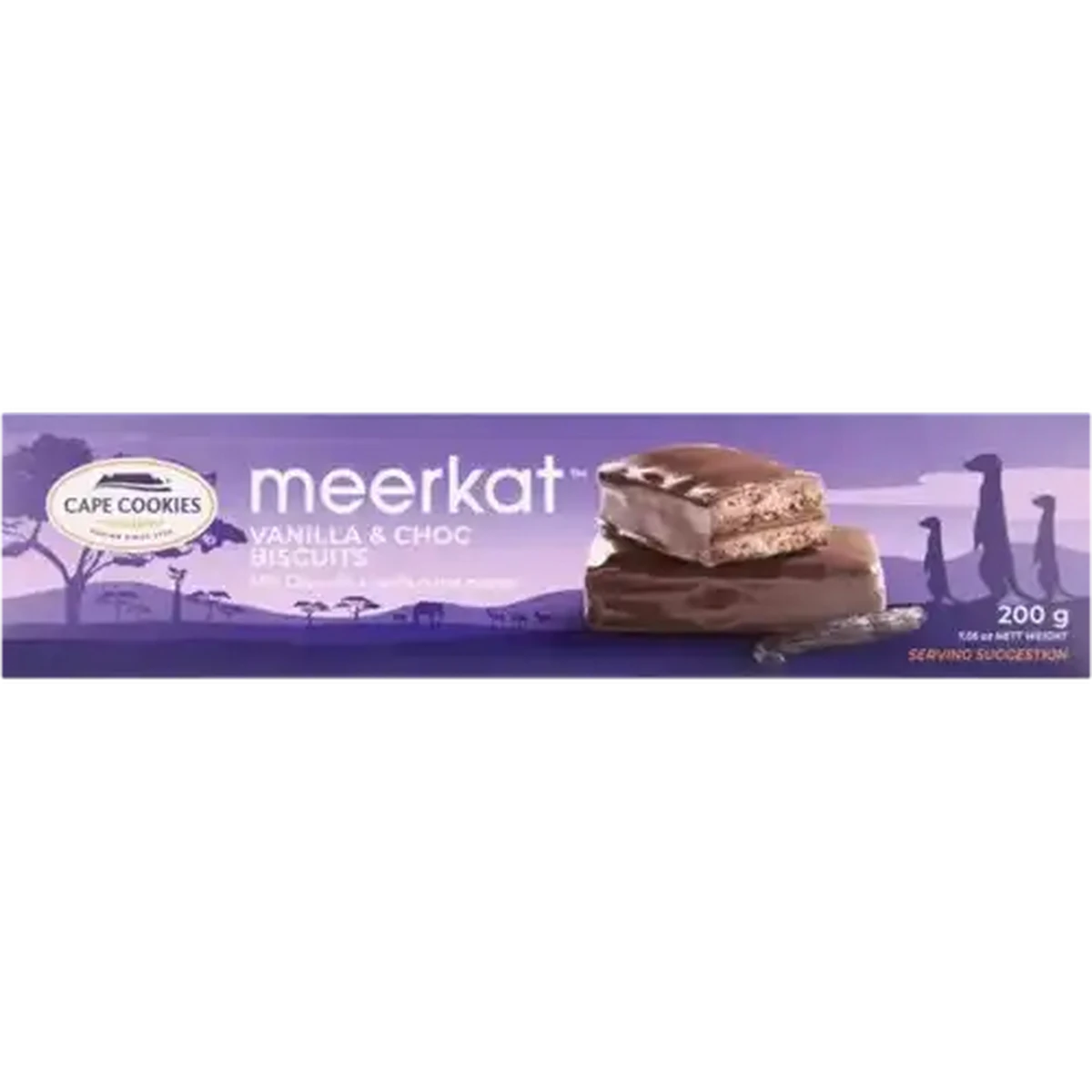 Checkers Sixty60 | Cape Cookies Meerkat Vanilla & Choc Biscuits 200g
