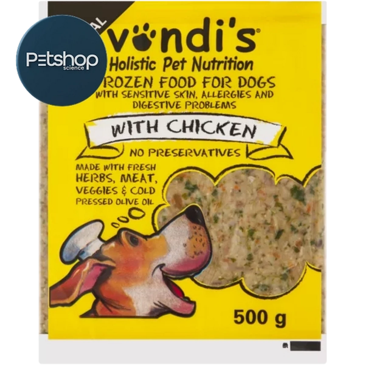 Checkers Sixty60 | Vondi's Frozen Food For Dogs With Chicken Special 500g