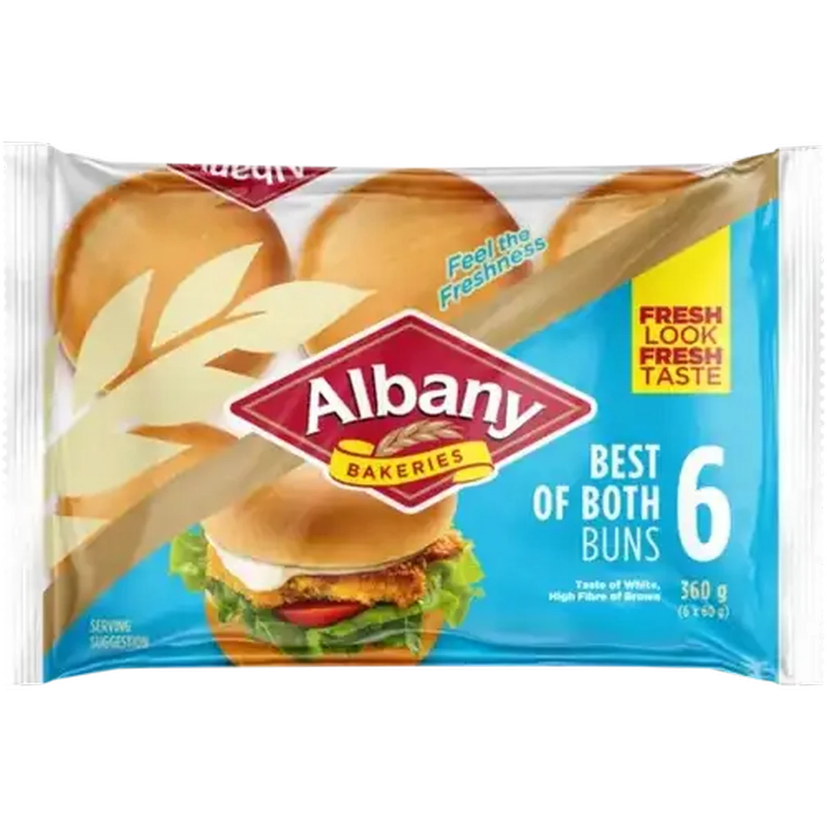 Checkers Sixty60 | Albany Superior Best of Both White Buns 6 x 60g