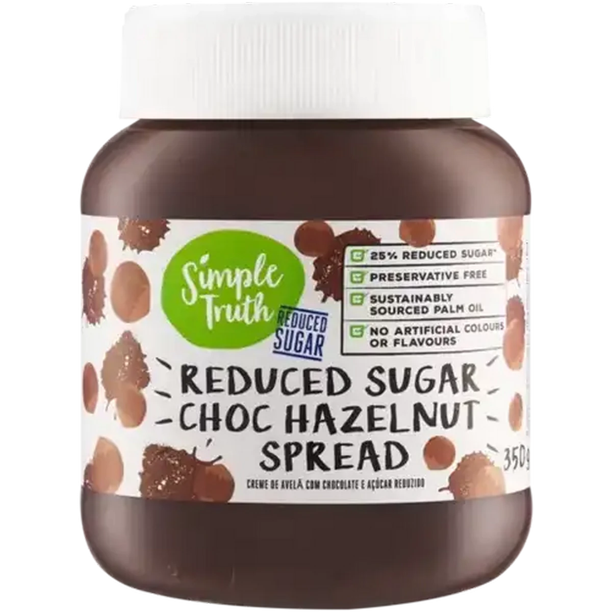 Checkers Sixty60 | Simple Truth Reduced Sugar Choc Hazelnut Spread 350g