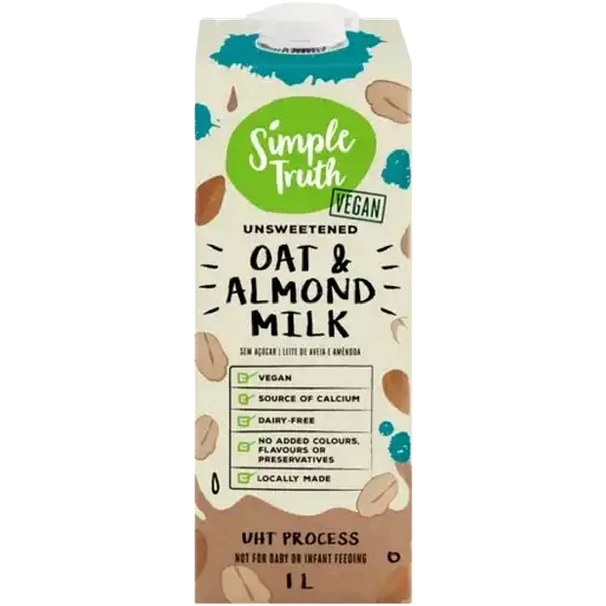 Checkers Sixty60 | Simple Truth Unsweetened Oat & Almond Milk 1L