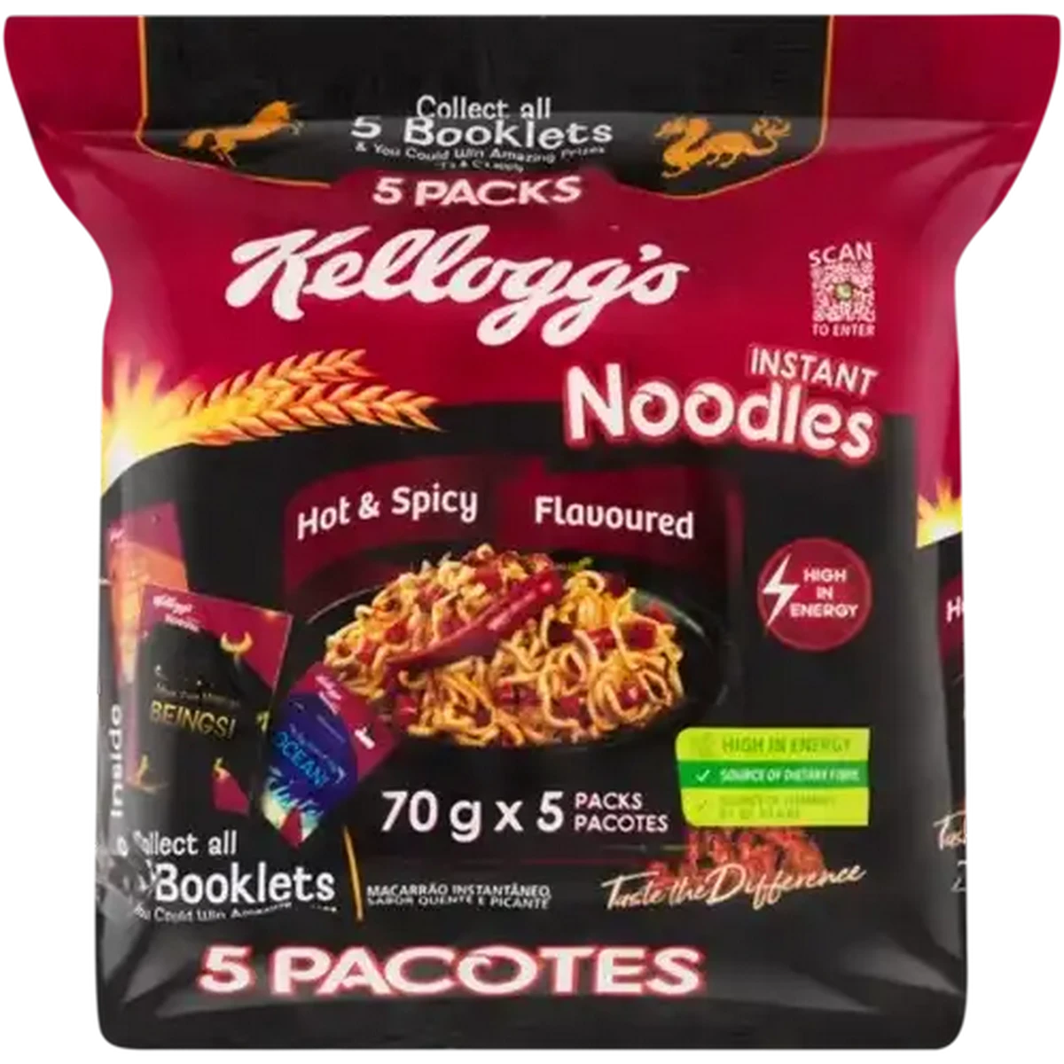 Checkers Sixty60 | Kellogg's Hot & Spicy Flavoured Instant Noodles 5 x 70g