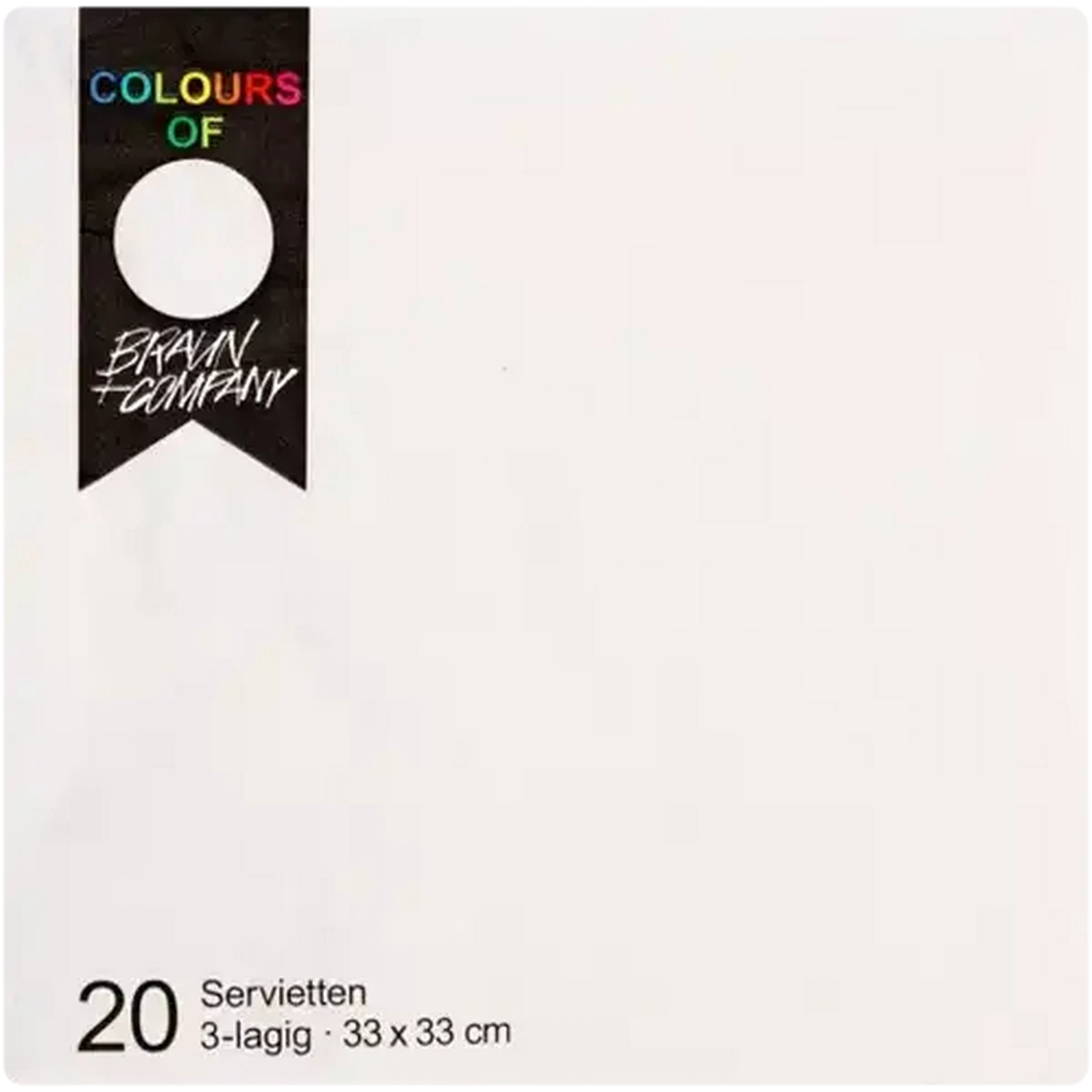 Checkers Sixty60 | Braun + Company White 3-Ply Serviettes 20 Pack