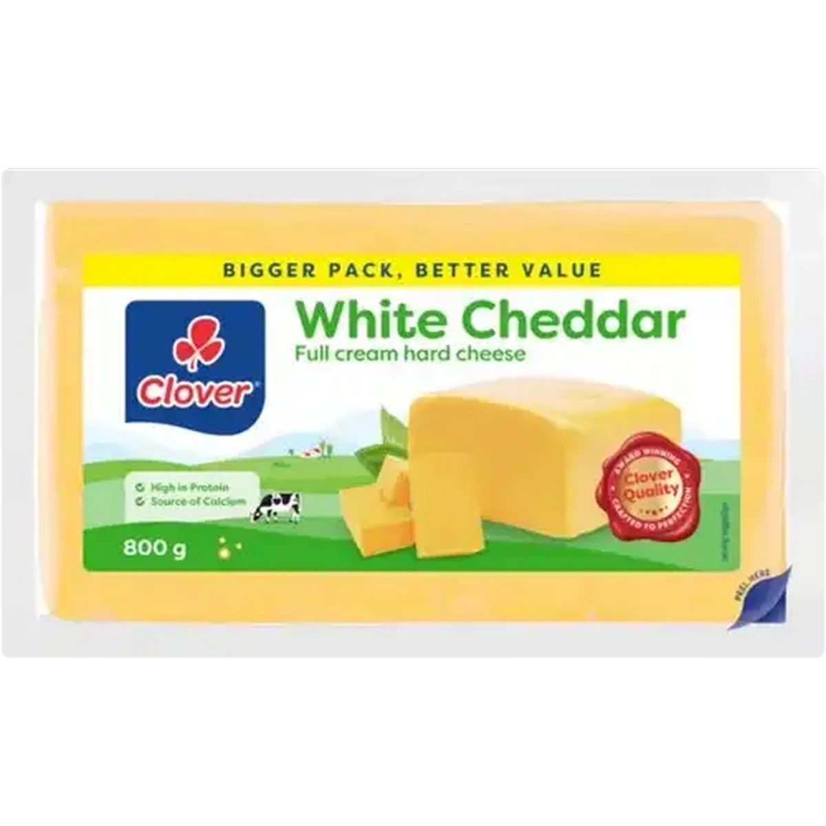 Checkers Sixty60 | Clover Full Cream White Cheddar Cheese 800g