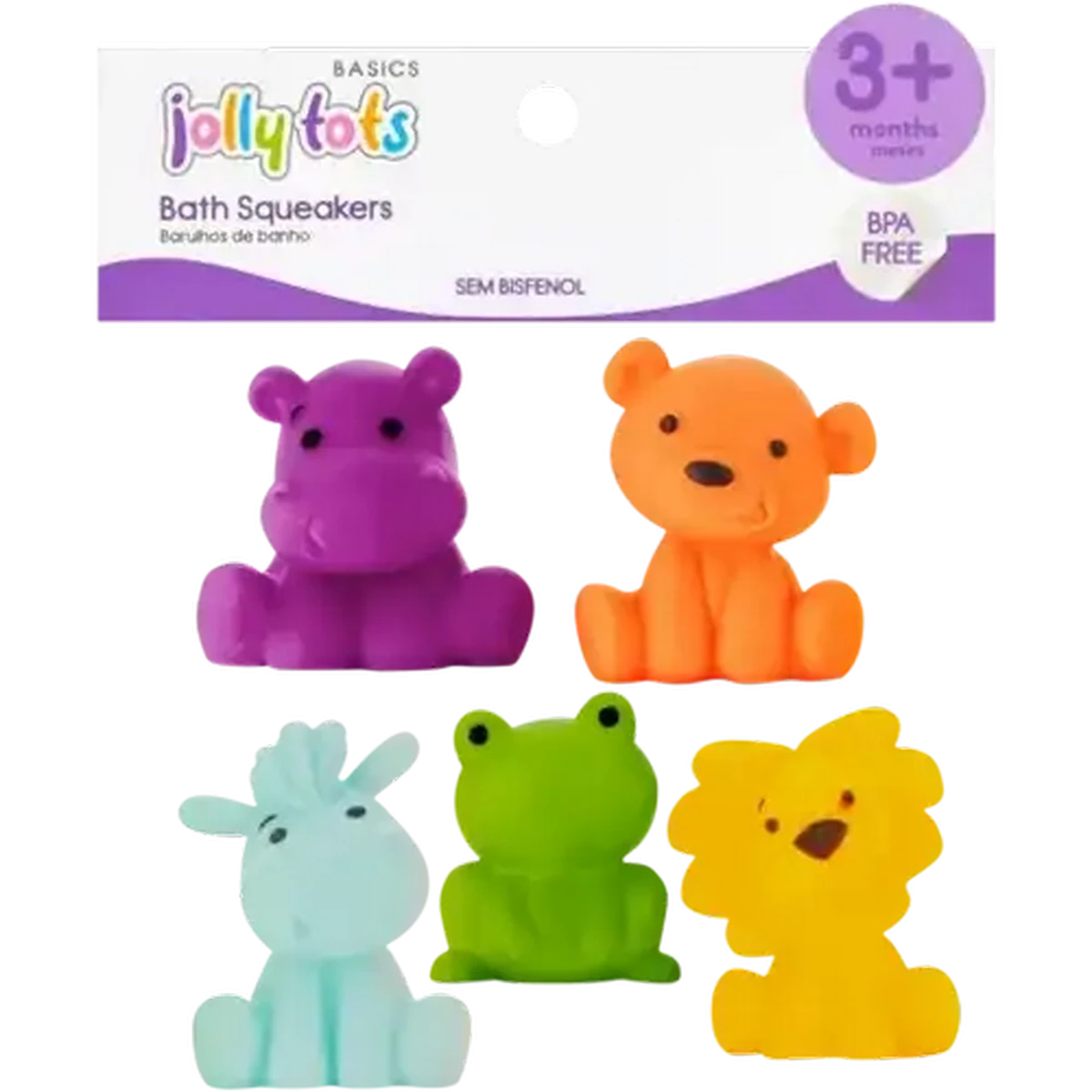 Checkers Sixty60 | Jolly Tots Animal Squeakers Bath Toys 5 Piece