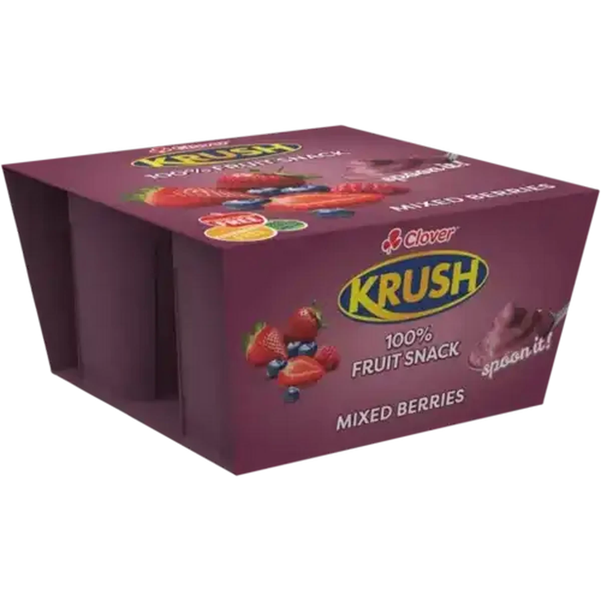 Checkers Sixty60 | Clover Krush Mixed Berries 100% Fruit Snack 4 x 100g