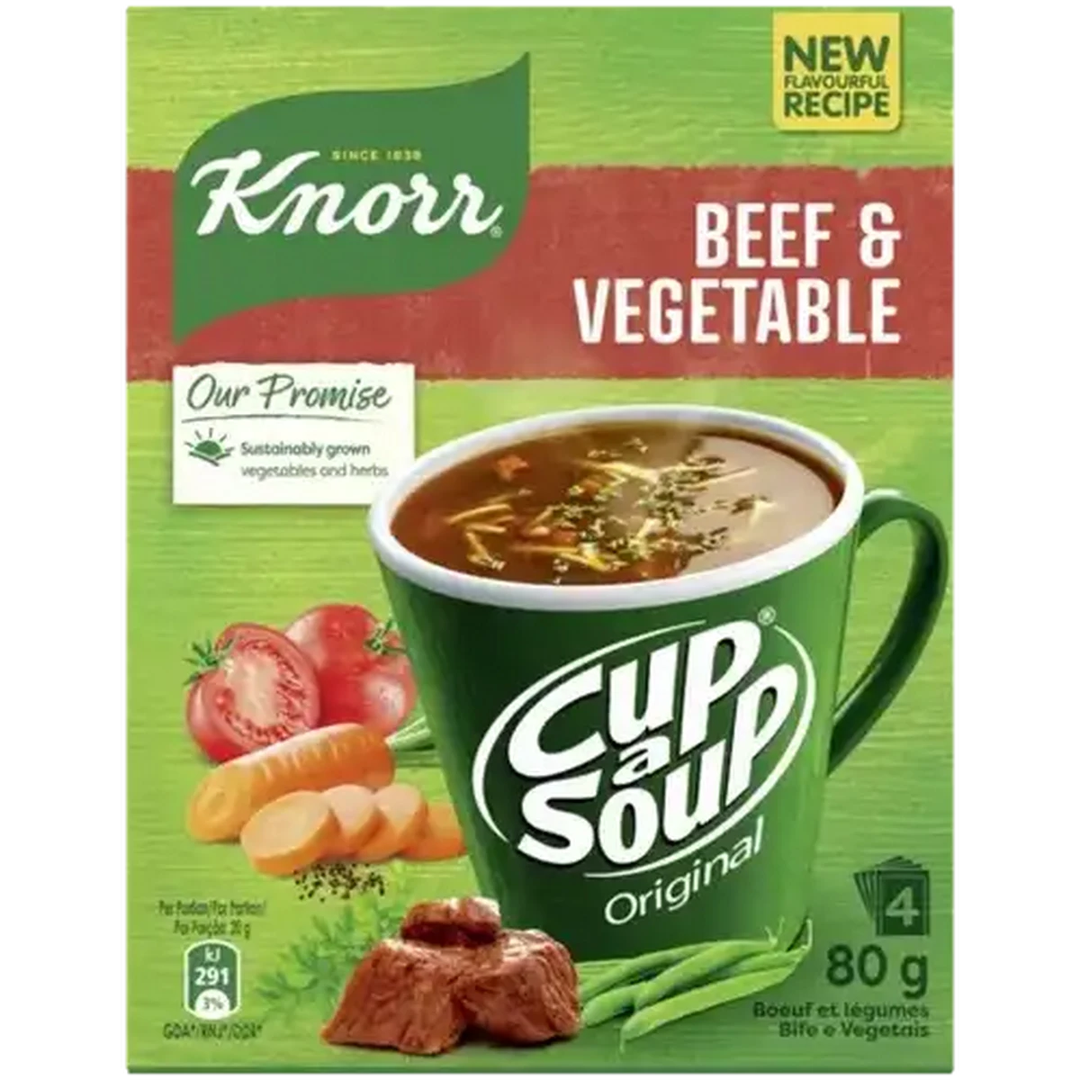 Checkers Sixty60 | Knorr Cup-a-Soup Beef & Vegetable Instant Soup 4 x 20g