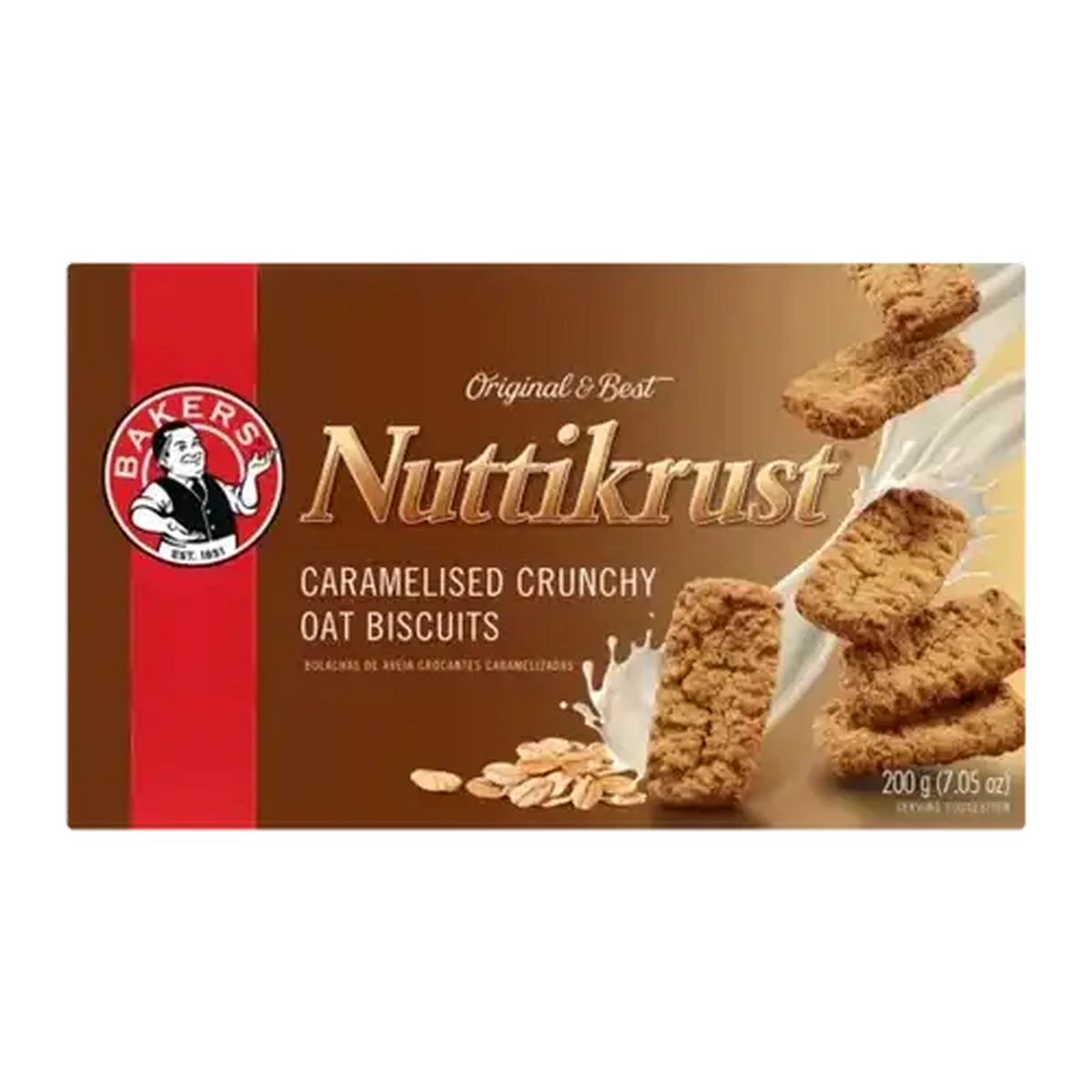 Checkers Sixty60 | Bakers Nuttikrust Caramelised Crunchy Oat Biscuits 200g