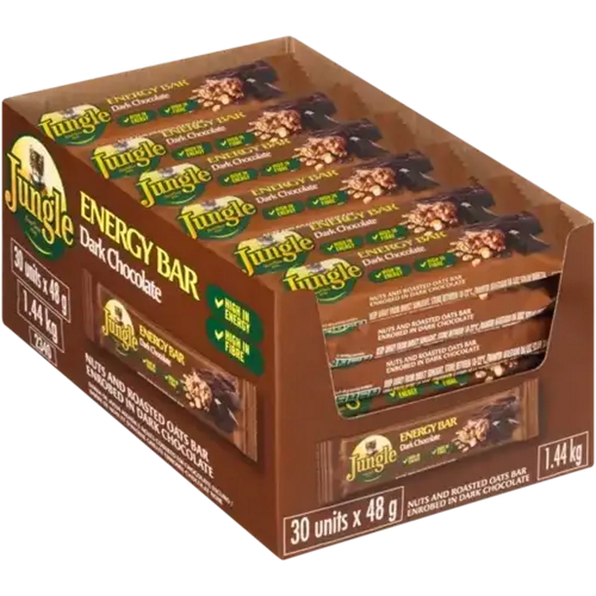 Checkers Sixty60 | Jungle Dark Chocolate Energy Bar 30 x 48g