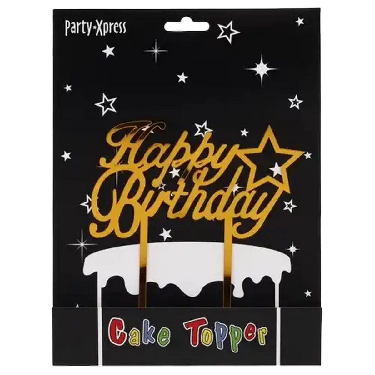 Checkers Sixty60 | Occasions Acrylic Gold Happy Birthday Cake Topper