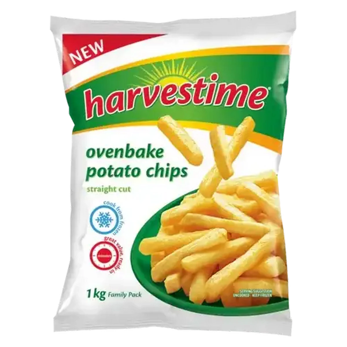 Checkers Sixty60 | Harvestime Frozen Ovenbake Potato Chips 1kg