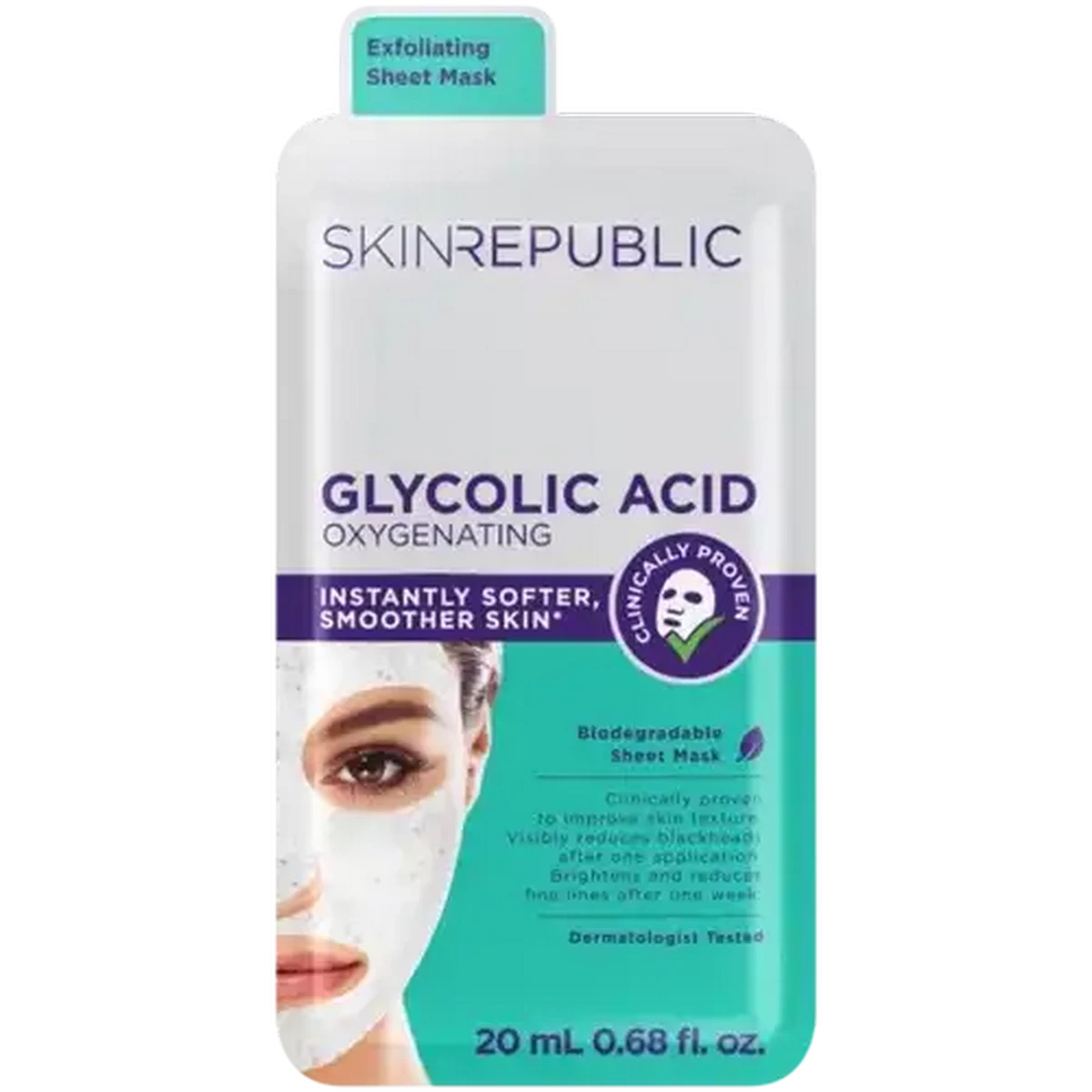Checkers Sixty60 | Skin Republic Glycolic Acid Face Mask Sheet 20ml