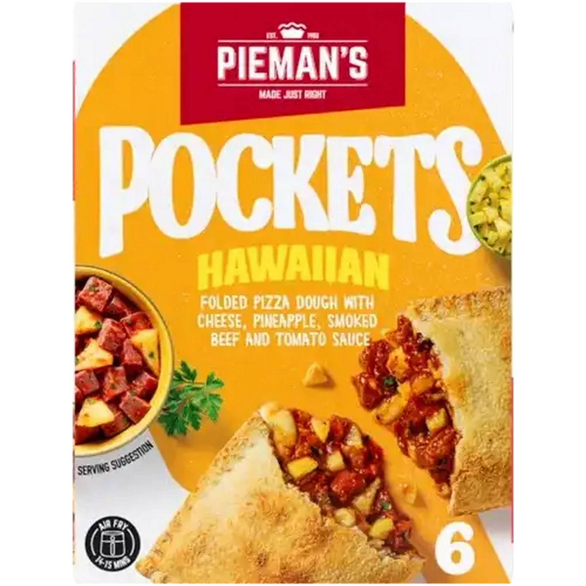 Checkers Sixty60 | PIEMAN'S Frozen Hawaiian Pizza Pockets 6 x 130g