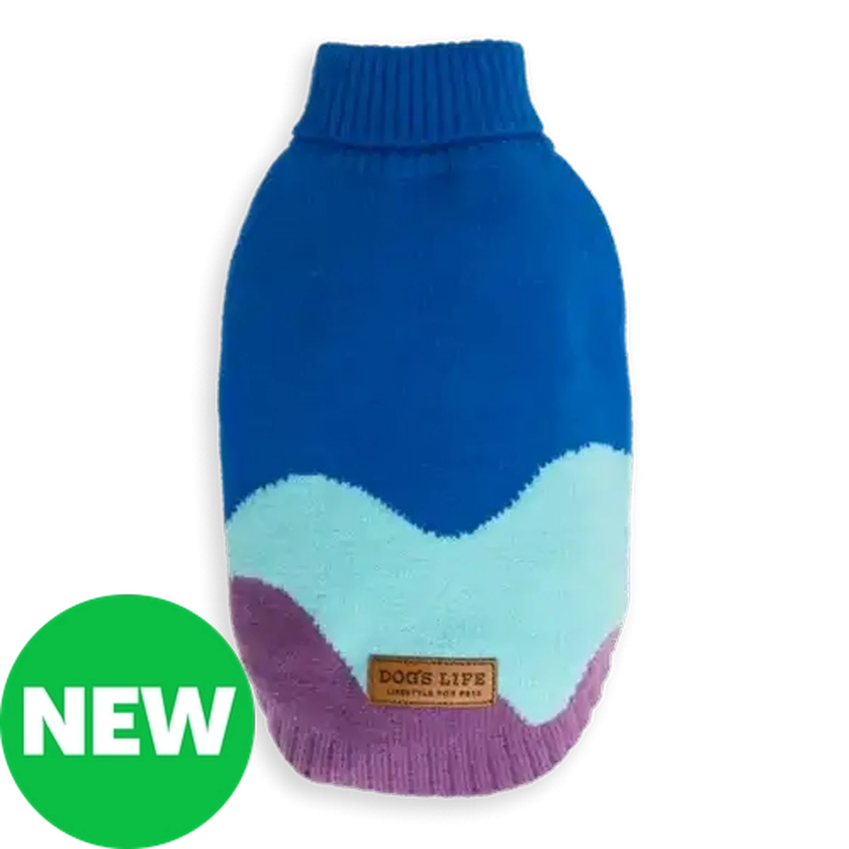 Checkers Sixty60 | Dog's Life Blue Polo NeckWave Pet Pullover Large